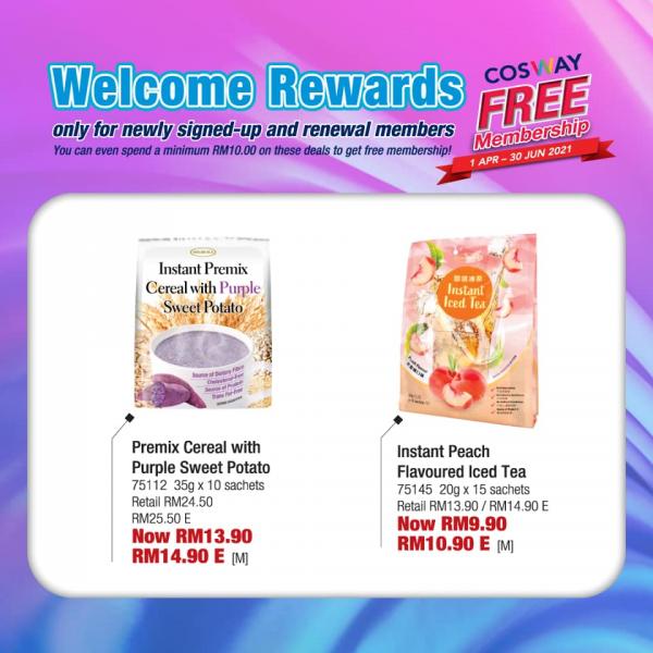 1 Apr-30 Jun 2021: Cosway Free Membership Promotion - EverydayOnSales.com