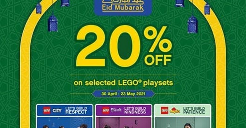 30 Apr-23 May 2021: LEGO 20% off Promo - EverydayOnSales.com