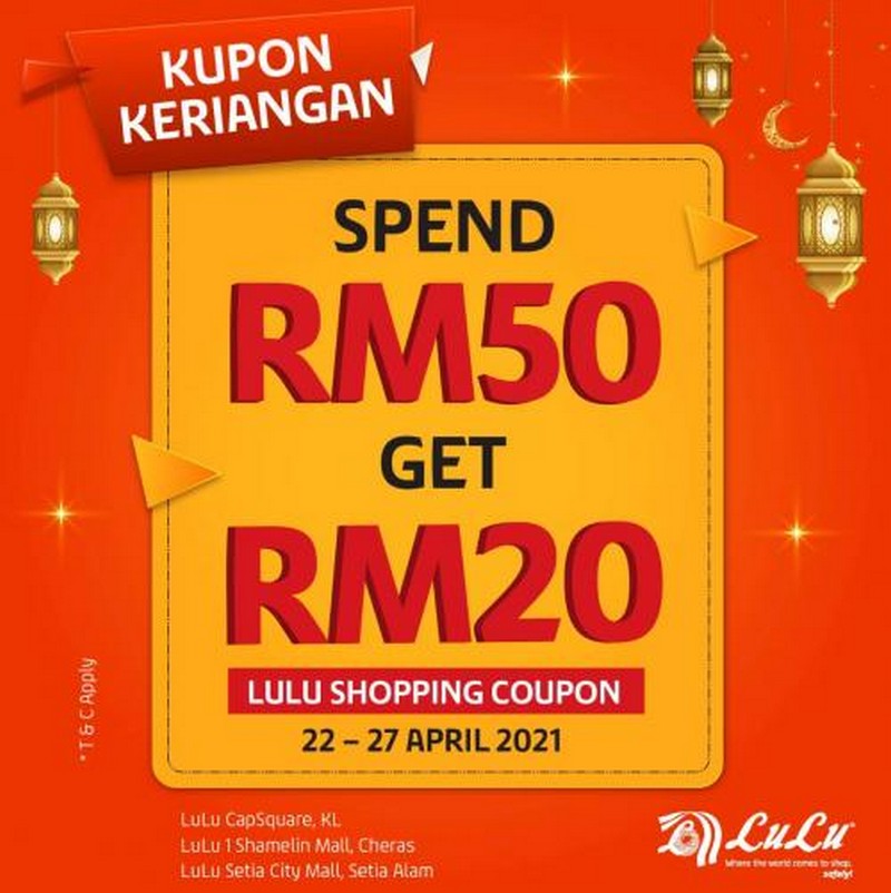 22-27 Apr 2021: LuLu Free Shopping Coupon Promotion - EverydayOnSales.com