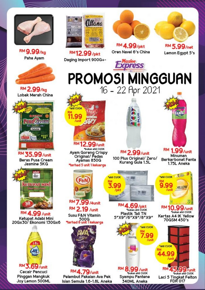 16-22 Apr 2021: Maslee Weekly Promotion - EverydayOnSales.com