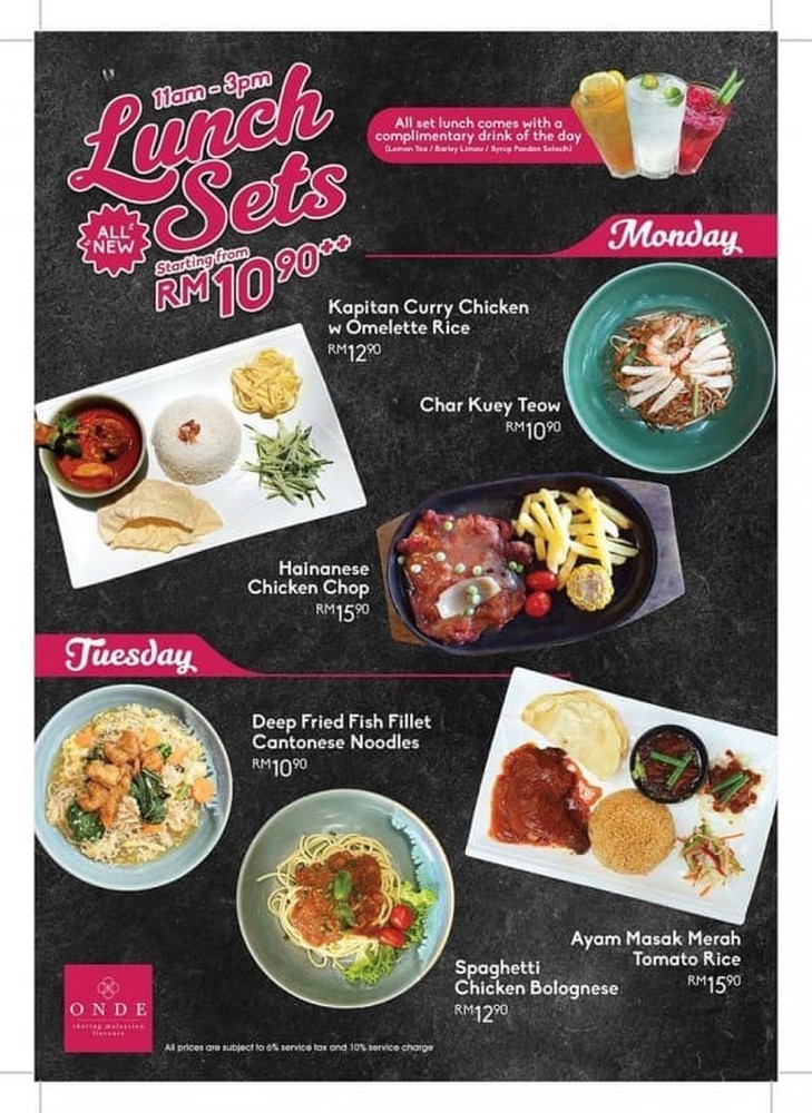16 Apr 2021 Onward: Onde Lunch Sets Promo at CITTA Mall ...