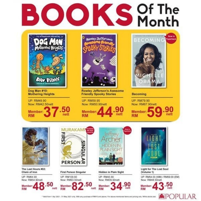 Now till 31 May 2021: POPULAR Book of the Month Promo - EverydayOnSales.com