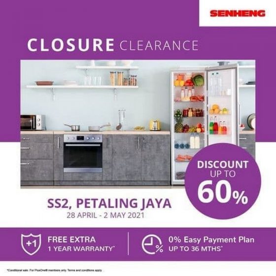 28 Apr-2 May 2021: Senheng Clearance Sale at SS2 PJ - EverydayOnSales.com