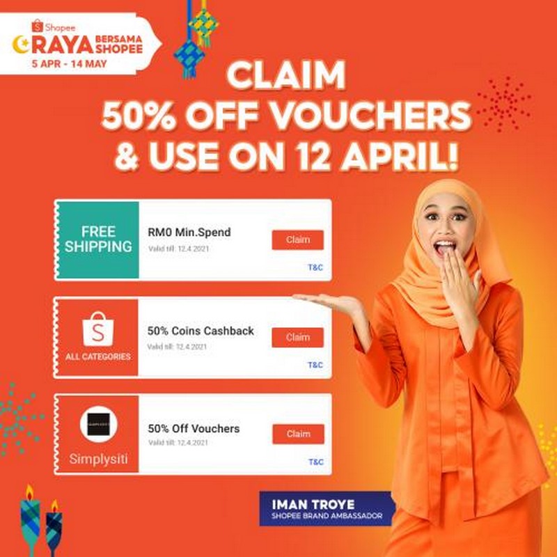 12 Apr 2021: Shopee Raya Free 50% OFF Voucher Promotion ...