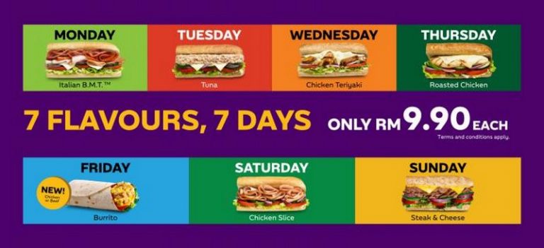 2 Apr 2021 Onward: Subway Daily Sub at RM9.90 Promotion ...