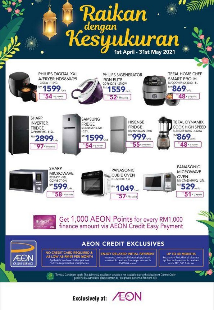 Now till 31 May 2021: AEON Electrical Appliances Promotion ...