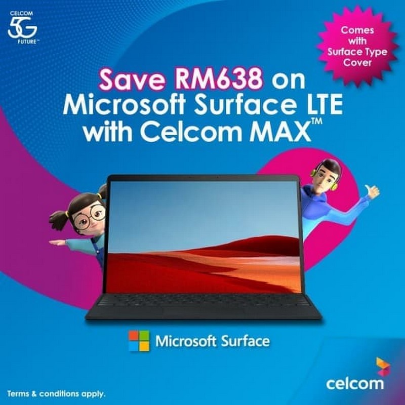 7 May 2021 Onward: Celcom Microsoft Surface Promo - EverydayOnSales.com