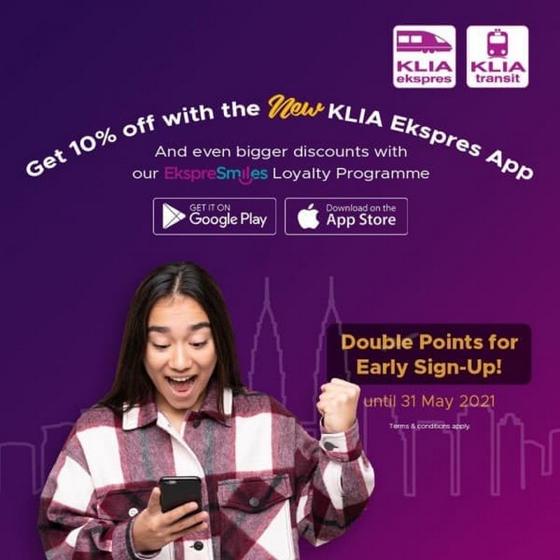 Now till 31 May 2021: KLIA Ekspres 10% off Promo - EverydayOnSales.com