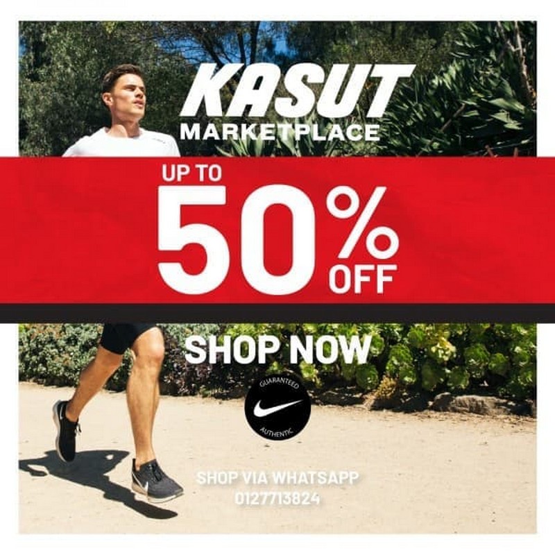 10 May 2021 Onward: Kasut Marketplace 50% off Promo - EverydayOnSales.com
