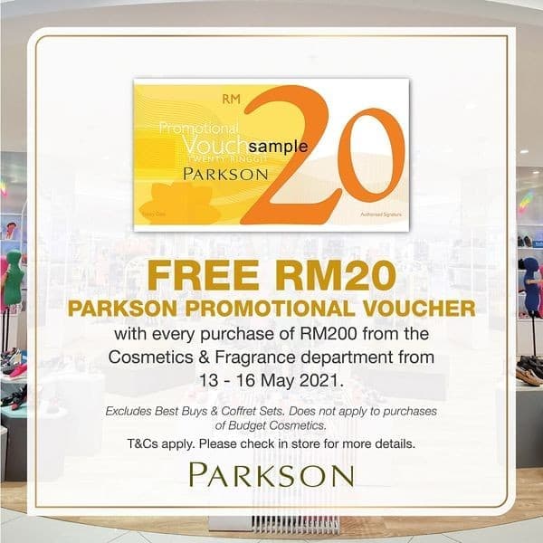 13-16 May 2021: Parkson Vouchers Promo at Mahkota Parade ...