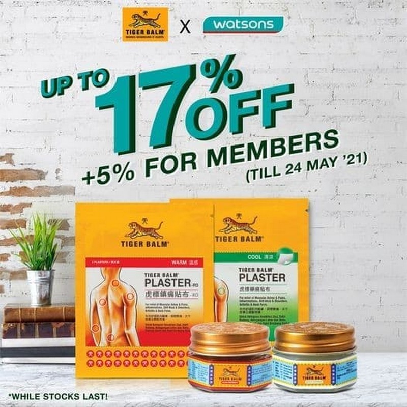 Now till 24 May 2021: Tiger Balm Special Deals on Watsons ...