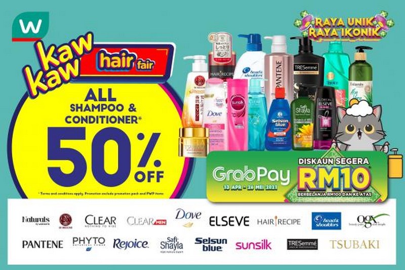 10-17 May 2021: Watsons Shampoo & Conditioner 50% off Sale ...