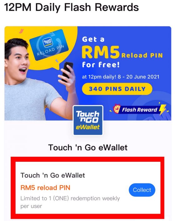 Now till 20 Jun 2021: Touch ‘n Go eWallet FREE RM5 Credit Reload PIN ...