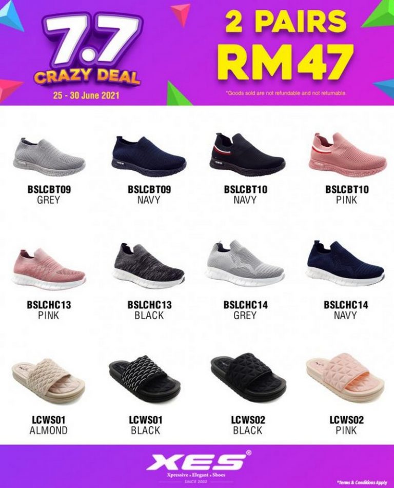25-30 Jun 2021: XES Shoes Online 7.7 Crazy Sale - EverydayOnSales.com