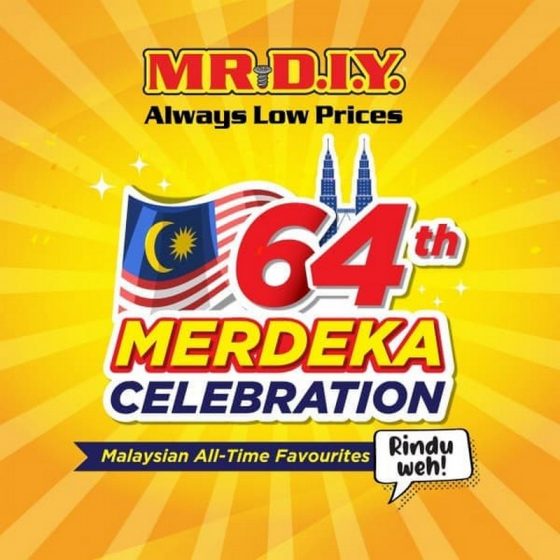 1 Aug-16 Sep 2021: MR DIY Merdeka Celebration Promo - EverydayOnSales.com