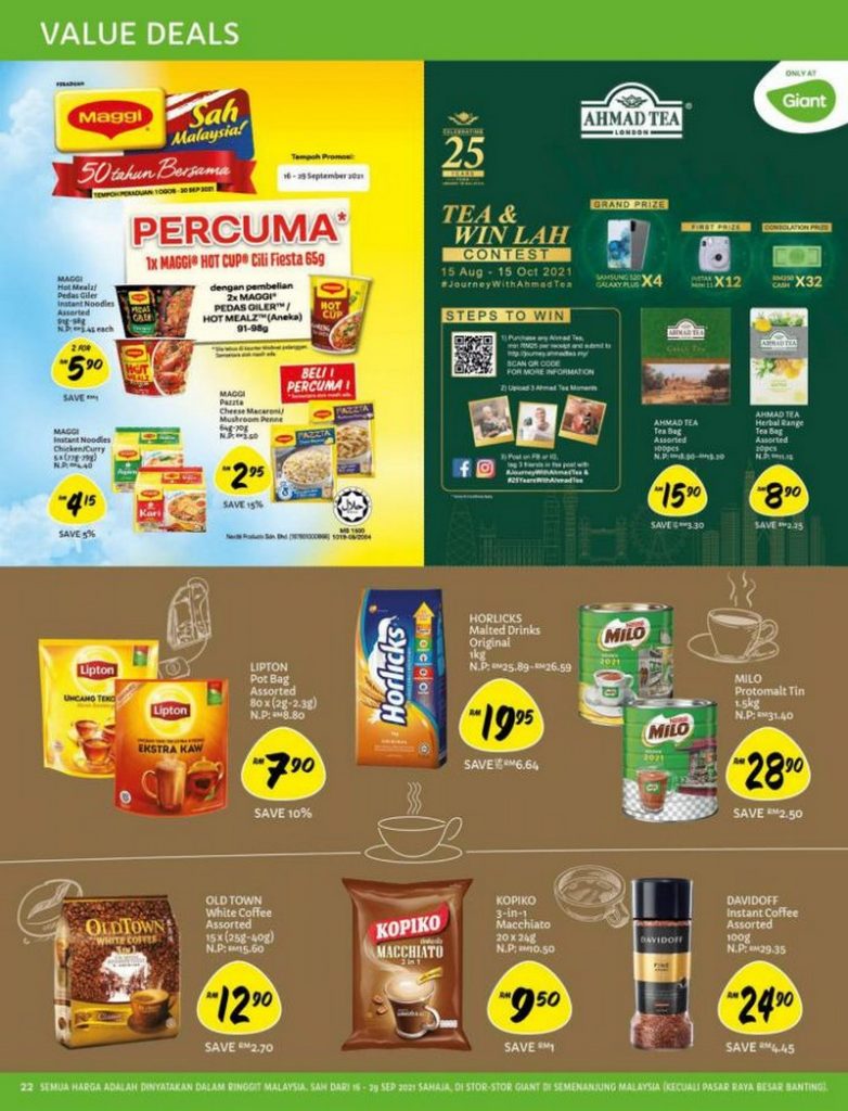 16-29 Sep 2021: Giant Malaysian Brands Promotion Catalogue ...