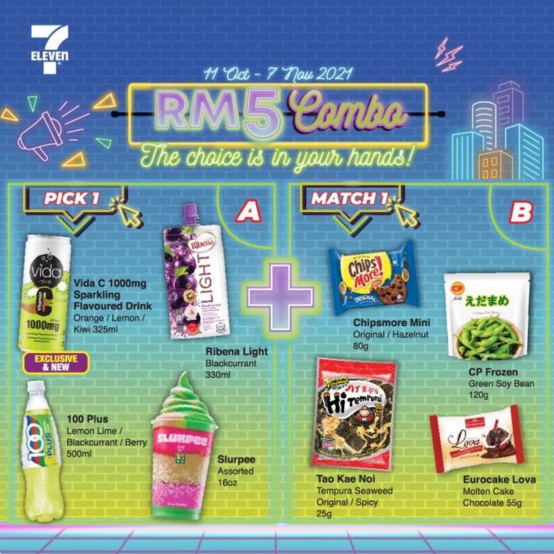 11 Oct-7 Nov 2021: 7 Eleven RM5 Combo Promotion - EverydayOnSales.com