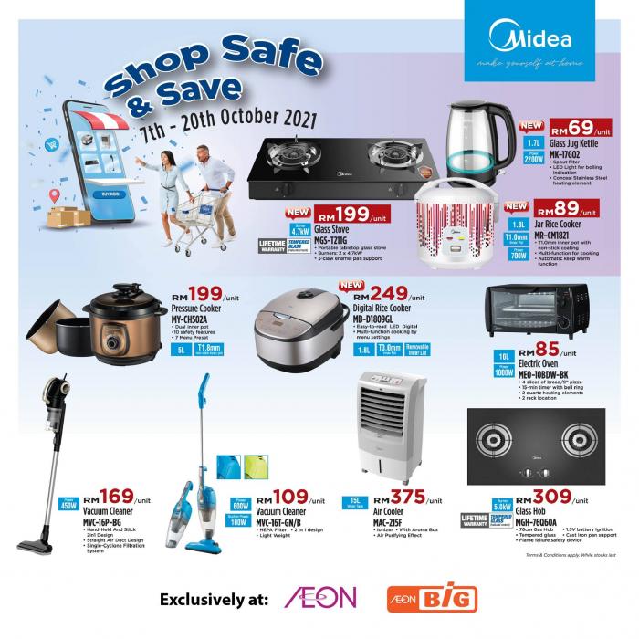 7-20 Oct 2021: AEON BiG Midea Promotion - EverydayOnSales.com