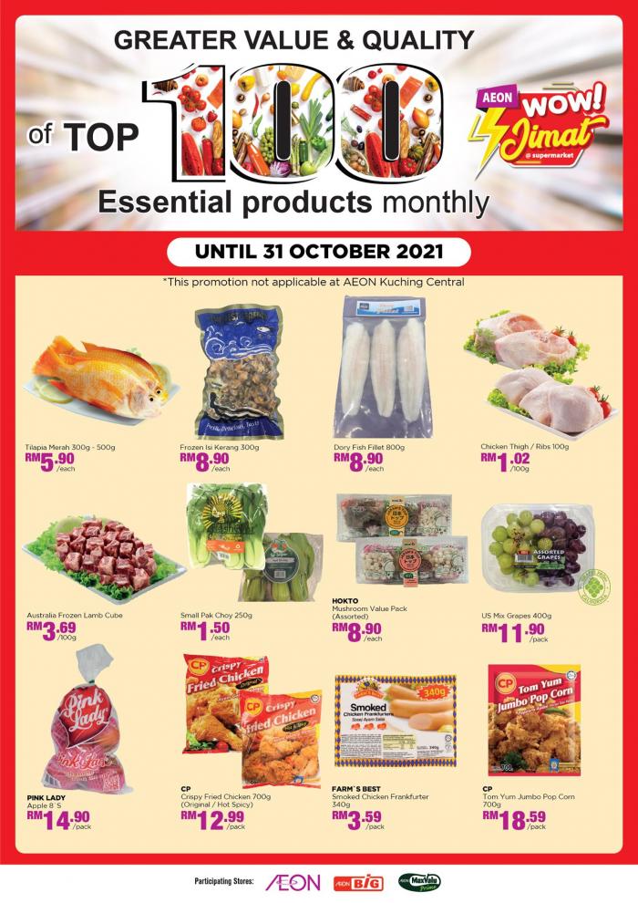 1-31 Oct 2021: AEON BiG Top 100 Essential Products Promotion ...
