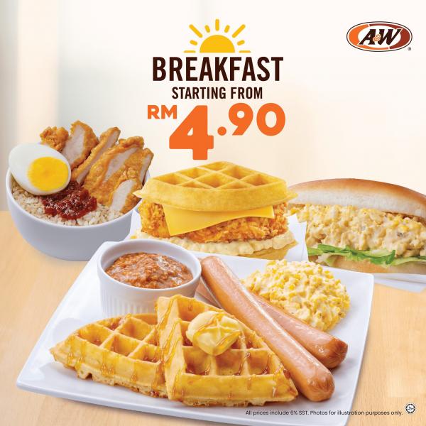 6 Oct 2021 Onward: A&W Breakfast from RM4.90 Promotion ...