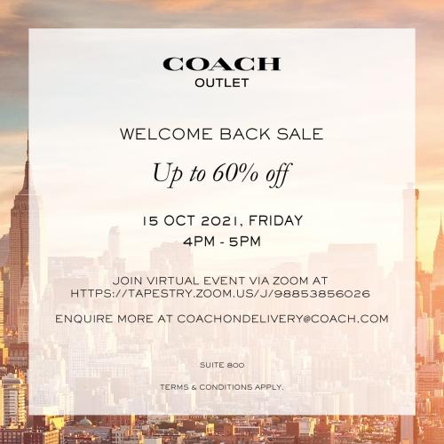 15-17 Oct 2021: Coach Welcome Back Sale at Genting Highlands Premium ...