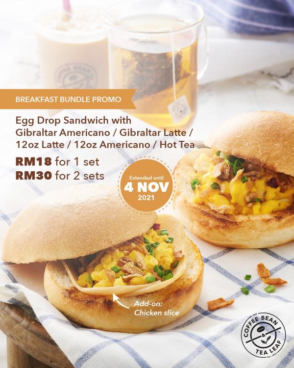 Now till 4 Nov 2021: Coffee Bean Breakfast Bundle Promotion ...