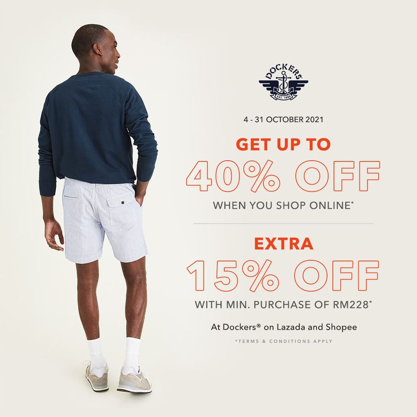 4 Oct 2021 Onward: Dockers Special Deal - EverydayOnSales.com