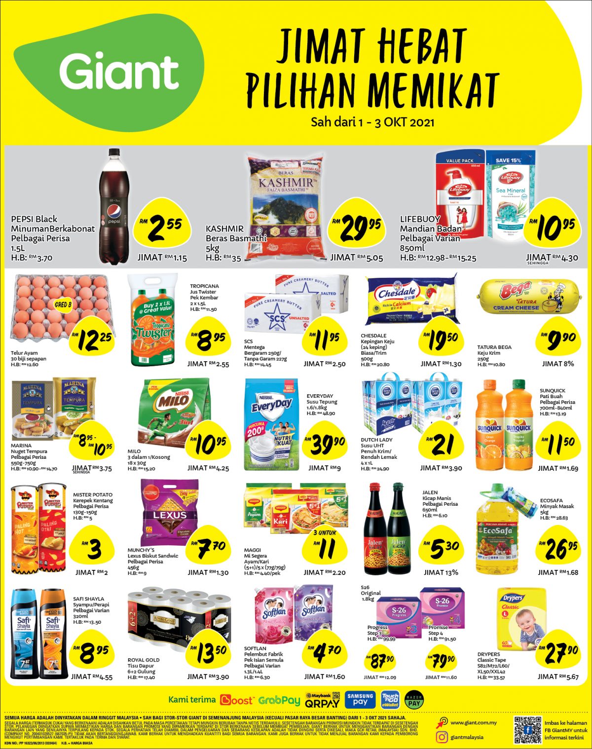 1-3 Oct 2021: Giant Supermarket Oct 2021 Promotion - EverydayOnSales.com