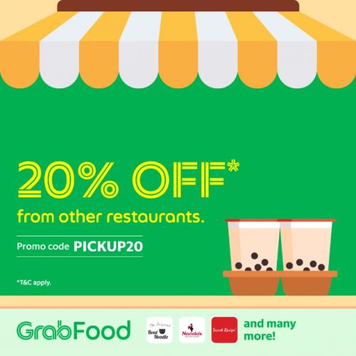Now till 31st Oct 2021: GrabFood Self Pick-Up Promo - EverydayOnSales.com
