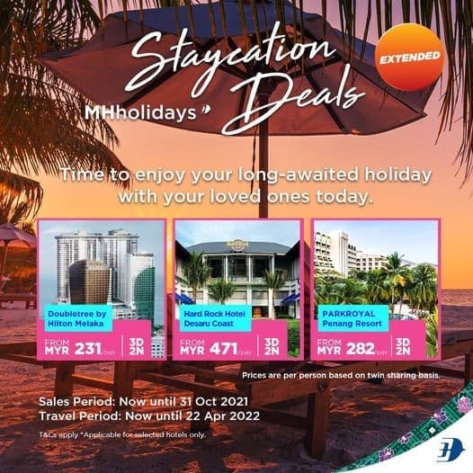 Now till 31 Oct 2021: Malaysia Airlines Staycation Deals ...