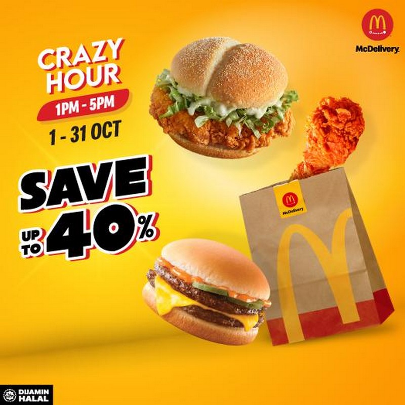 1-31 Oct 2021: McDonald's McDelivery Crazy Hour Promotion ...