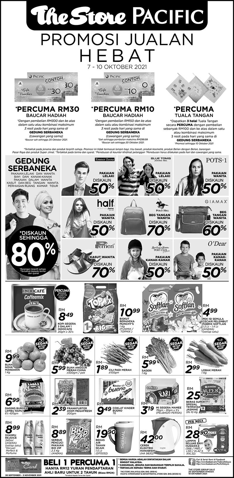 7-10 Oct 2021: The Store and Pacific Hypermarket Special Promotion ...