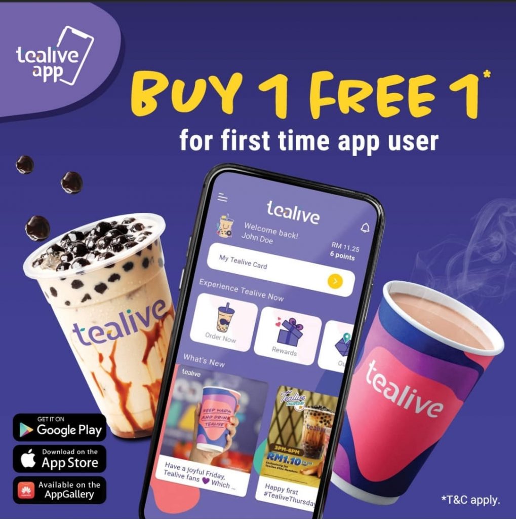 18 Mar 2022 Onward: Tealive Buy 1 Free 1 Beverage Promotion 2022 ...