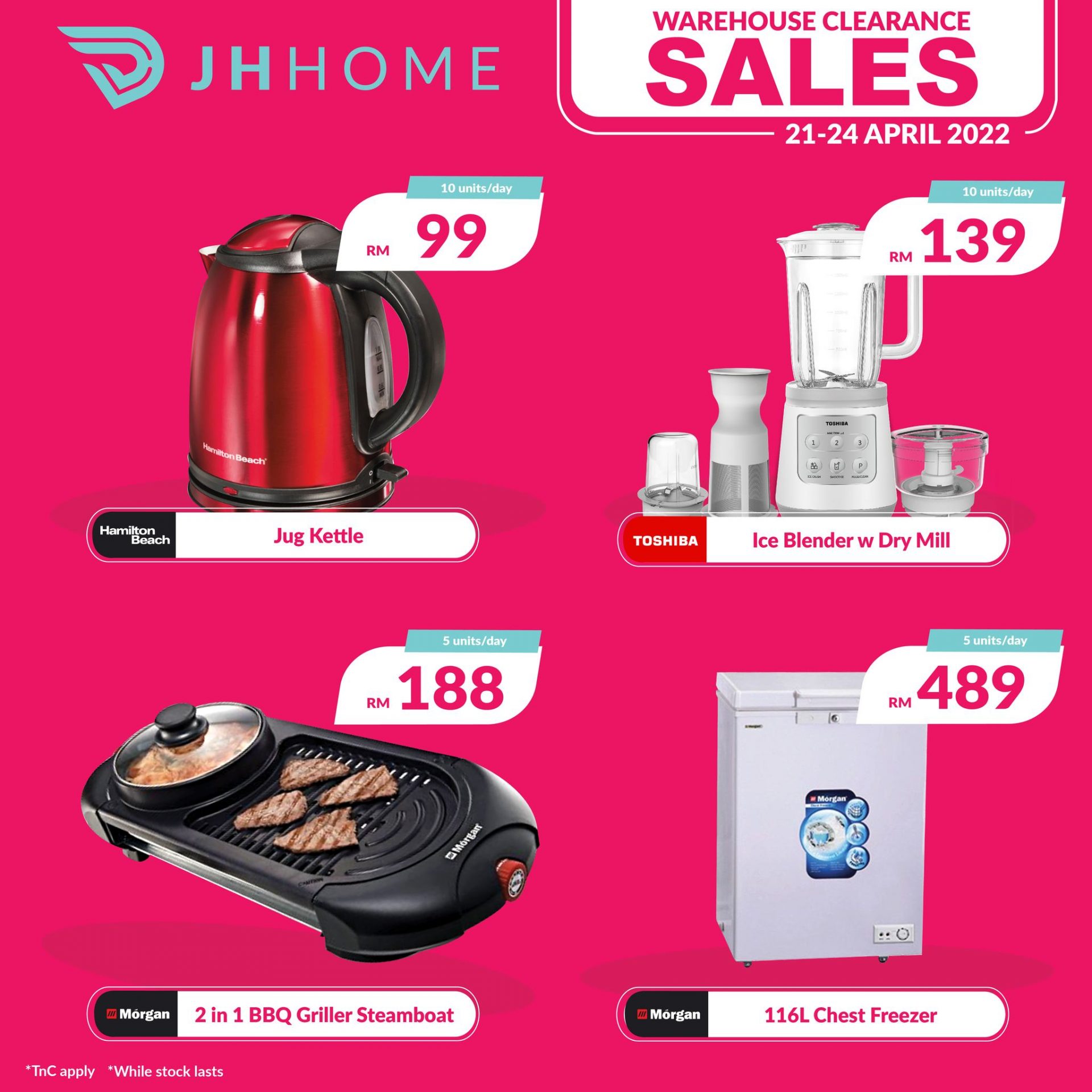 21-24 Apr 2022: JH Home Appliances Ramadhan Warehouse Sale ...