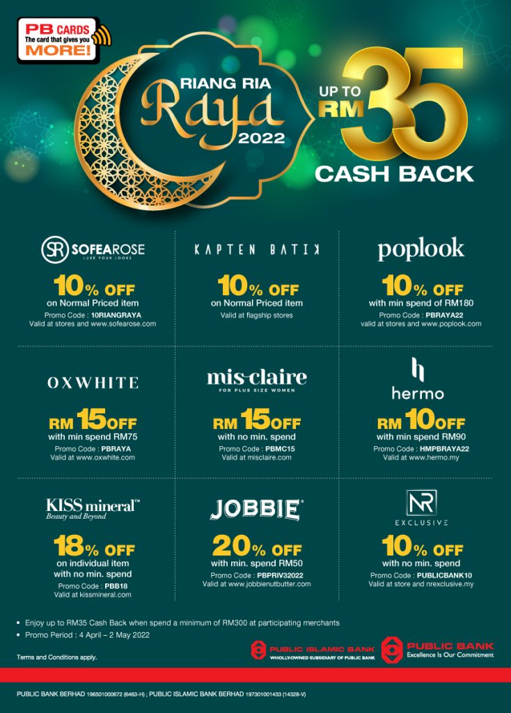 4 Apr-2 May 2022: Public Bank Riang Ria Raya Deal - EverydayOnSales.com