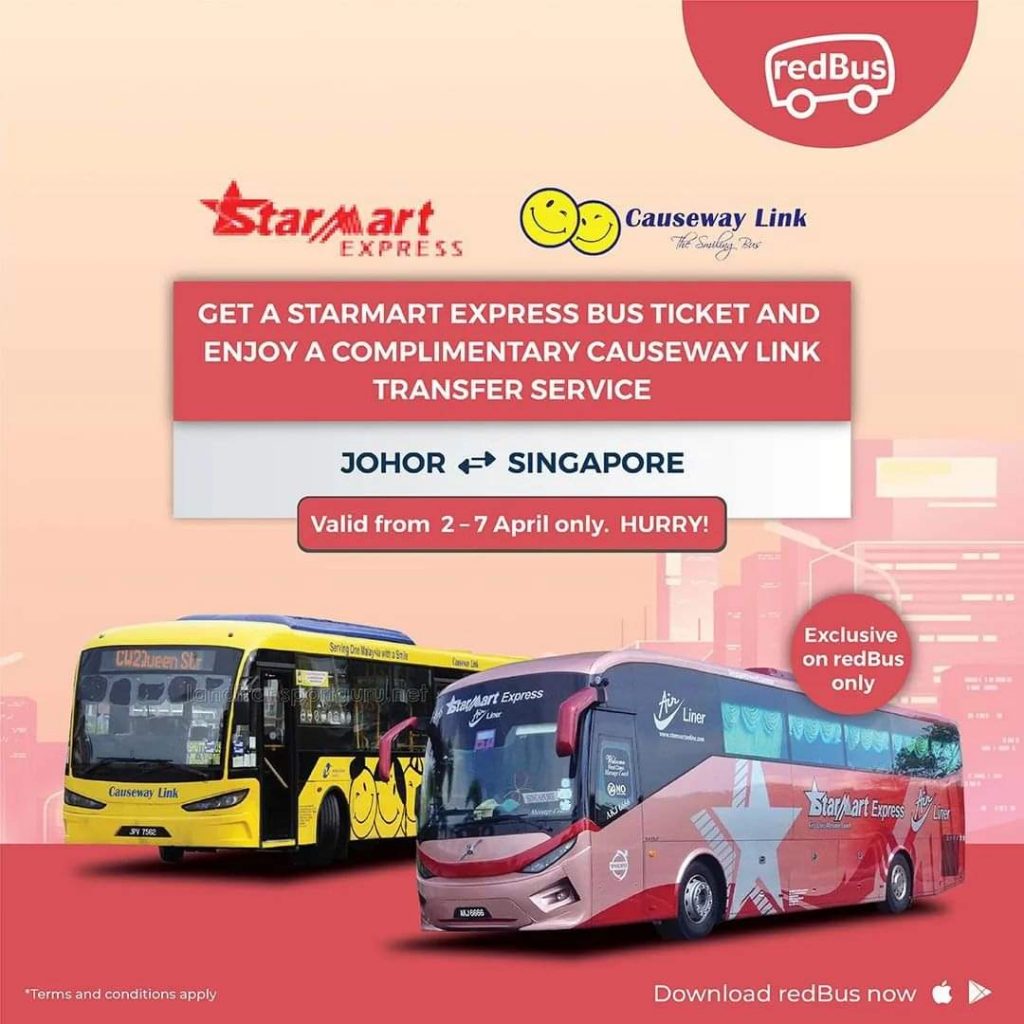 2-7 Apr 2022: Starmart Express bus Free Causeway Link Transfer Service ...