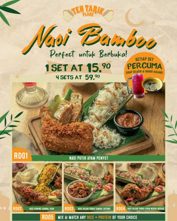 5 Apr 2022 Onward: Teh Tarik Place Nasi Bamboo Menu Deal ...
