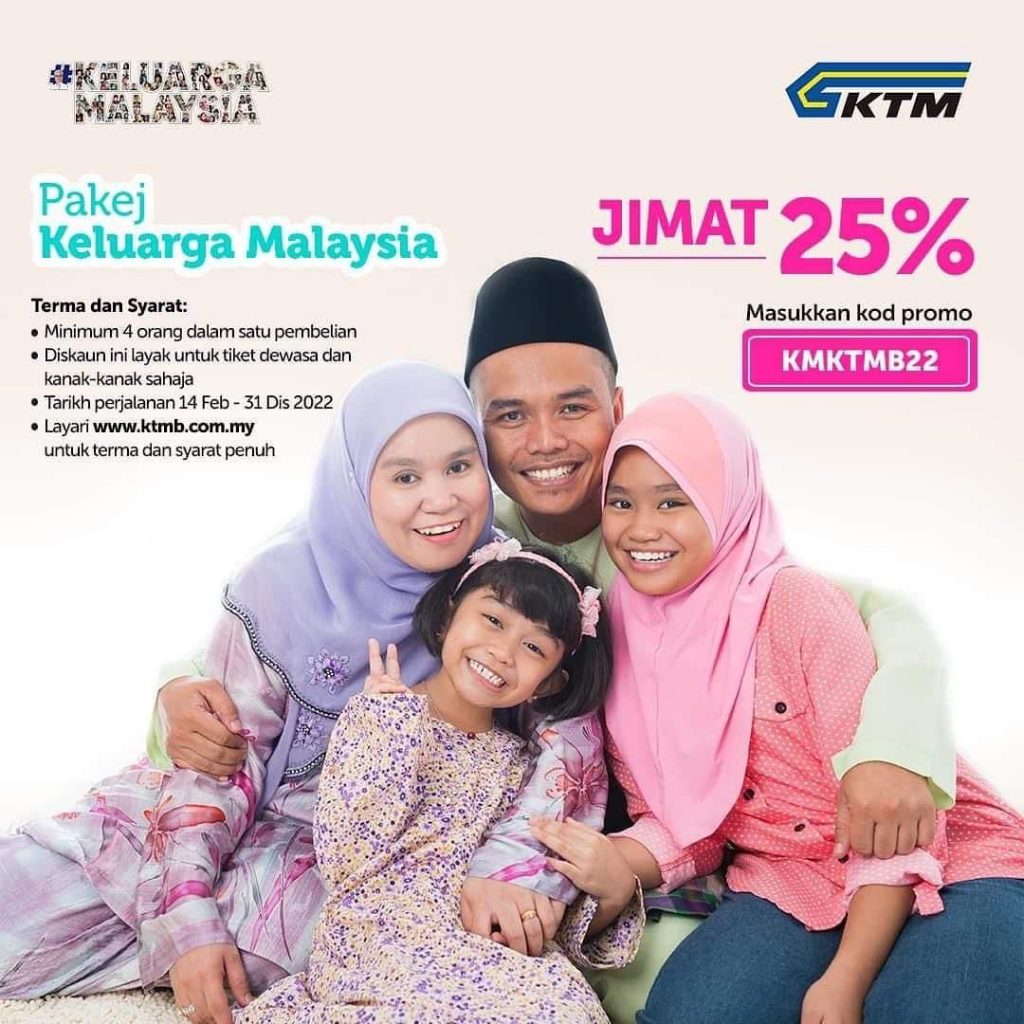 Now till 31 Dec 2022: KTMB Tickets 25% Off Keluarga Malaysia Promo Code ...