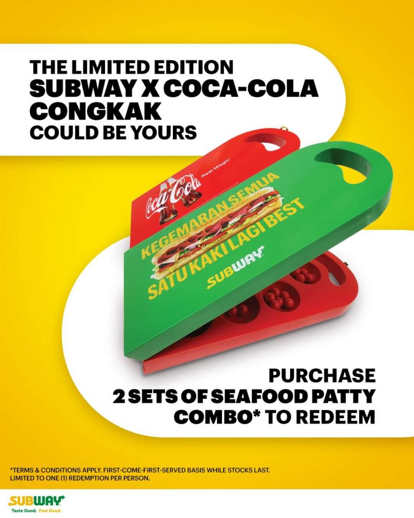 28 Jul 2022 Onward: Subway Free Limited Edition Coca Cola Congkat ...