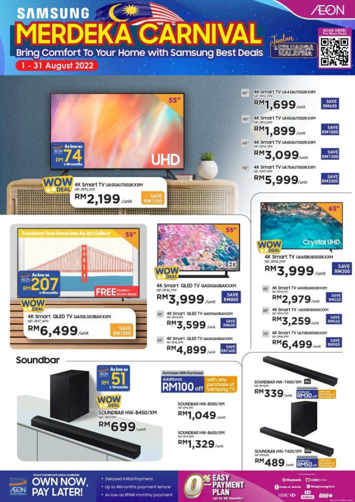 1-31 Aug 2022: AEON Samsung Merdeka Promotion - EverydayOnSales.com