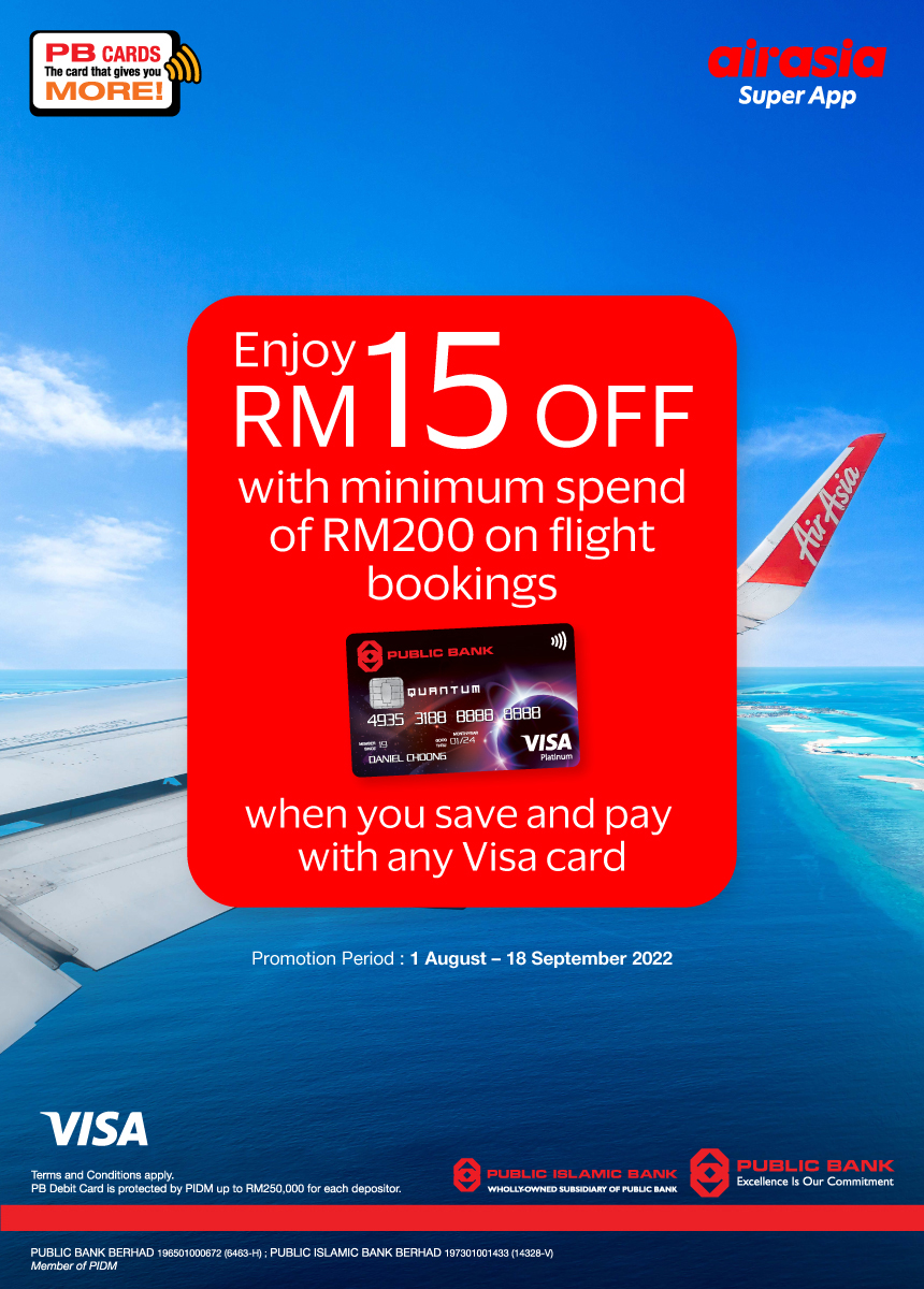 1 Aug-18 Sep 2022: AirAsia Special Deal with Public Bank ...