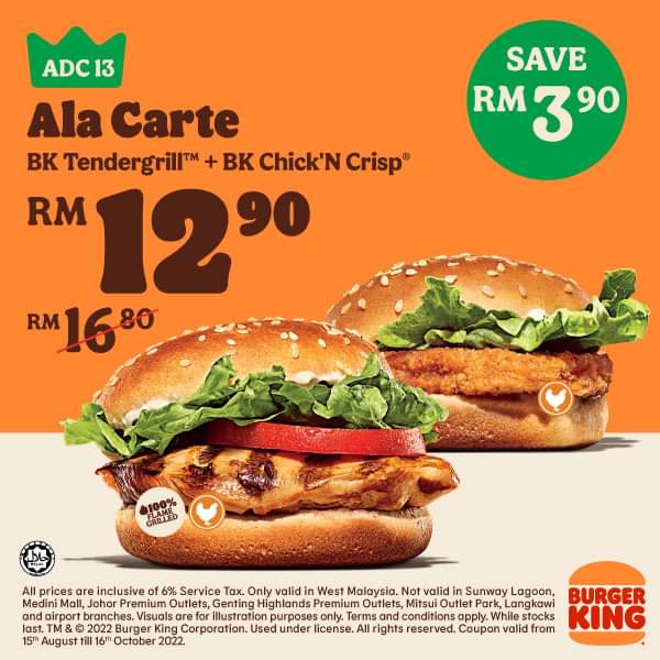 29 Aug 2022 Onward: Burger King Coupons August Promo - EverydayOnSales.com