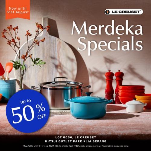 Now till 31 Aug 2022: Le Creuset Merdeka Sale at Mitsui Outlet Park - EverydayOnSales.com