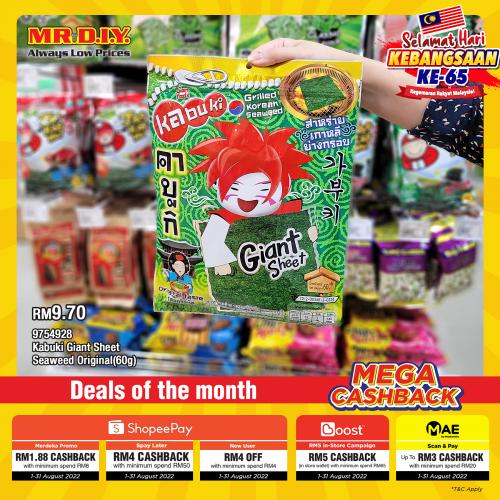 Now till 31 Aug 2022: MR DIY Delicious Snacks Merdeka Promotion ...