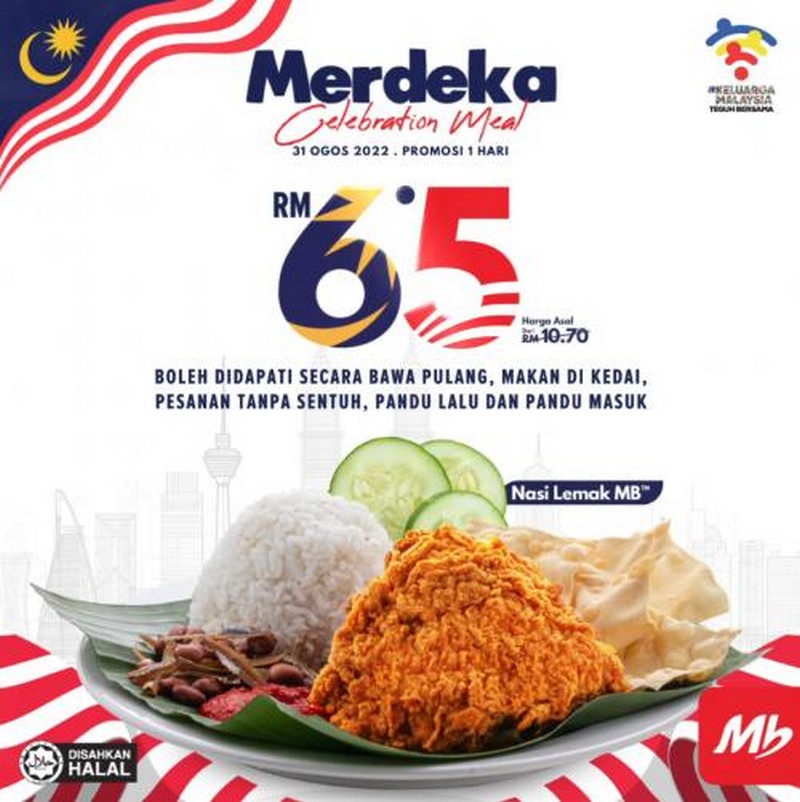 31 Aug 2022: Marrybrown Merdeka Celebration Meal Promotion ...