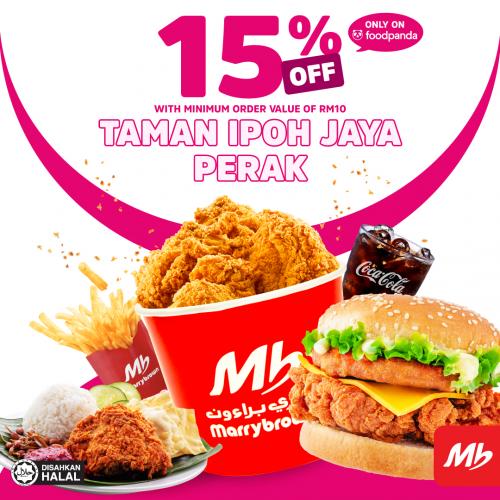 31 Aug 2022 Onward: Marrybrown Taman Ipoh Jaya Perak FoodPanda Opening ...