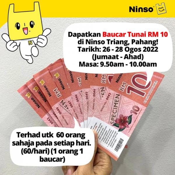 26-28 Aug 2022: Ninso Triang Opening Promotion Free Voucher ...