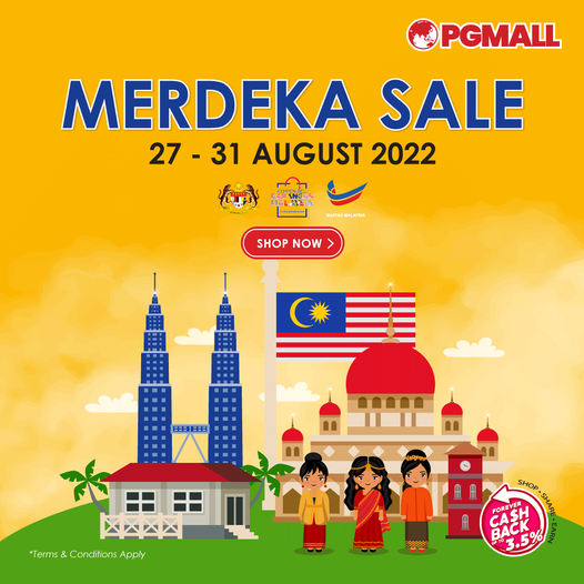 27-31 Aug 2022: PGMall Merdeka Sale - EverydayOnSales.com
