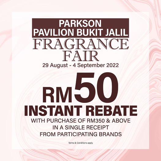 29 Aug-4 Sep 2022: Parkson Fragrance Fair - EverydayOnSales.com