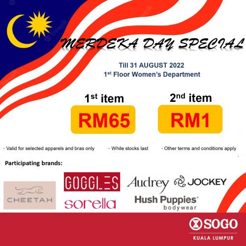 Now till 31 Aug 2022: SOGO Merdeka Day Promotion - EverydayOnSales.com